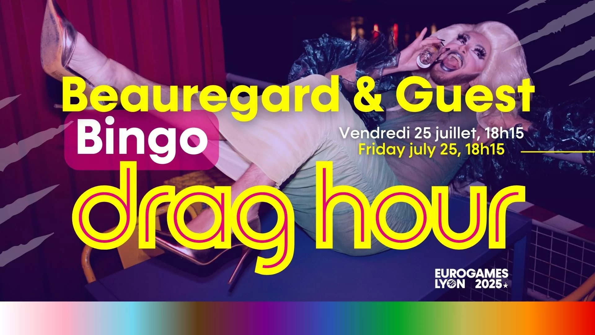 Drag Hour – Bingo Drag with Beauregard & Guest - EuroGames Lyon 2025